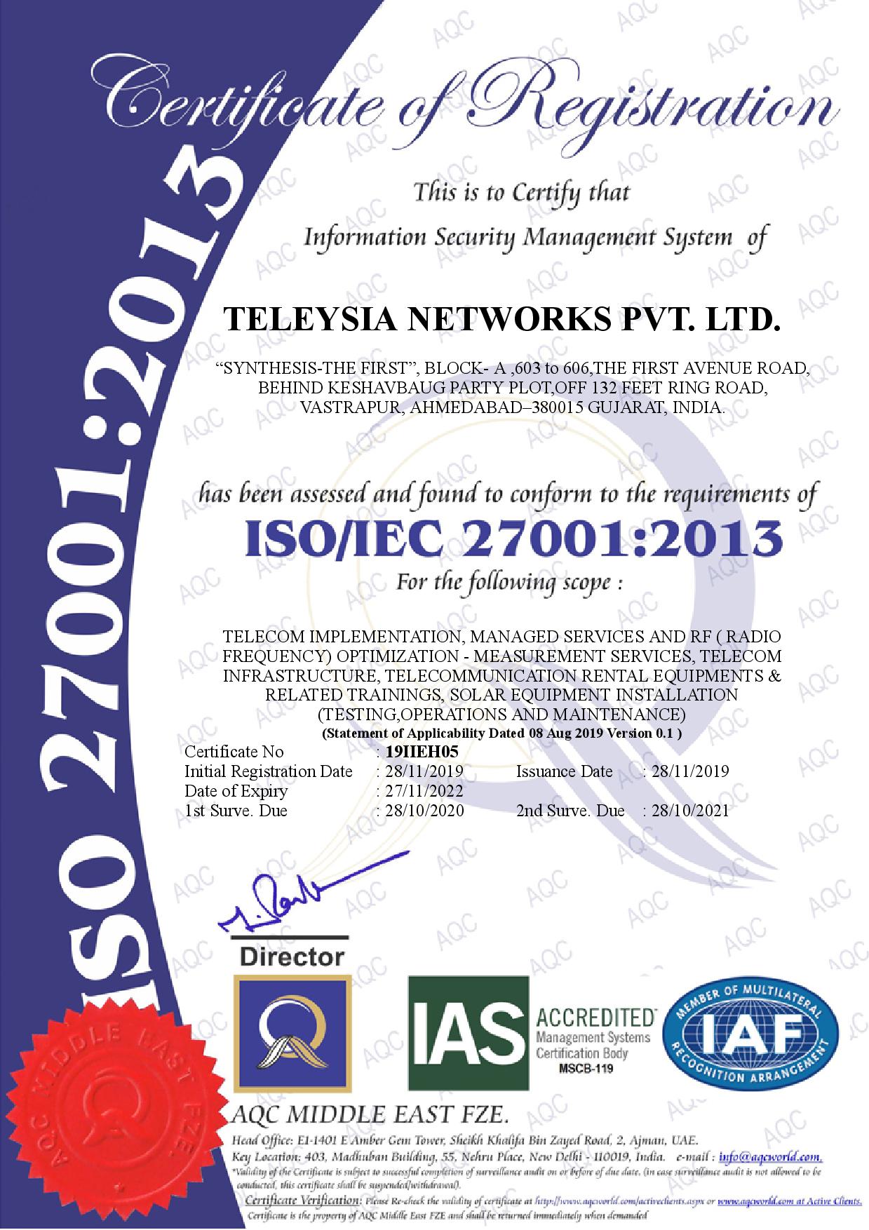 Iso 27001 Mathieur